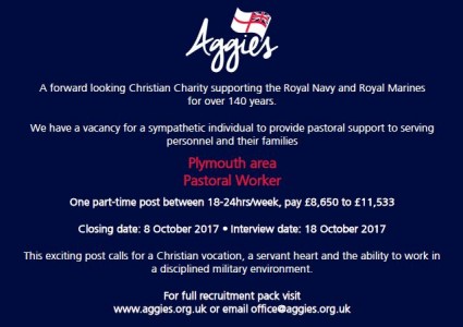 Aggie Weston's - Pastoral Worker (Plymouth area) - Cobseo