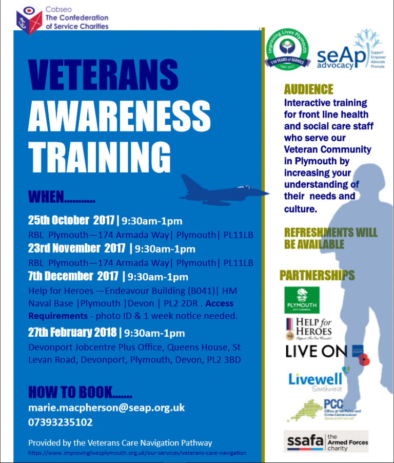 Veterans Awareness Training- Plymouth - Cobseo