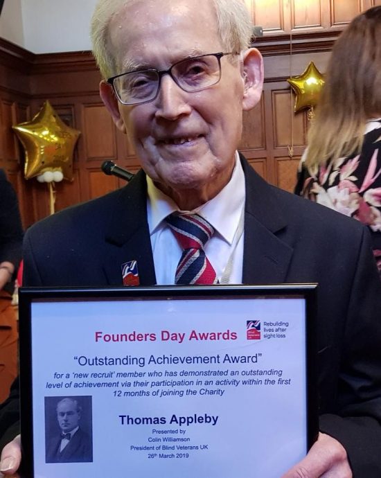 Newcastle upon Tyne blind veteran receives military charity’s highest ...