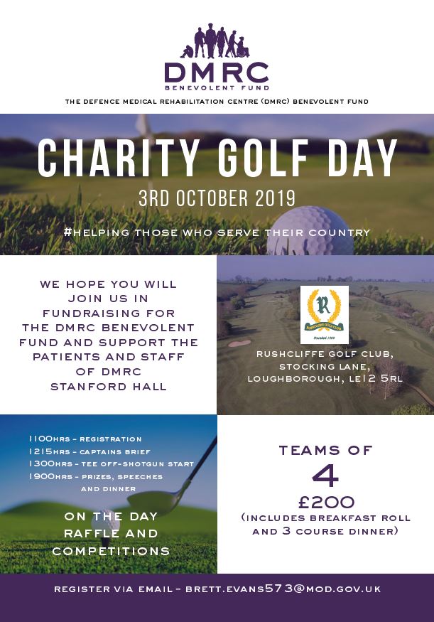 Defence Medical Rehabilitation Centre Benevolent Fund Charity Golf Day ...