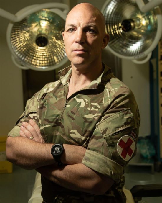 RAMC Lieutenant Colonel leading a tab for SSAFA on Armed Forces Day ...