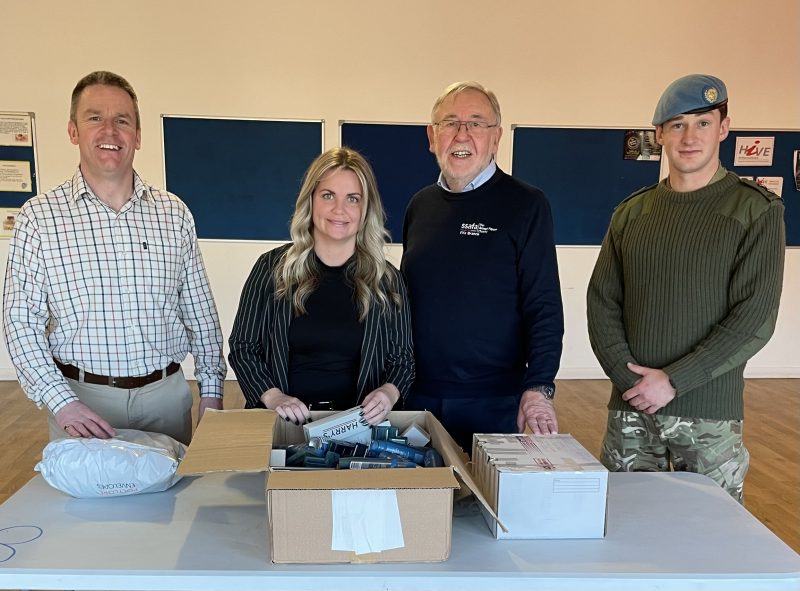 Military charity boxes clever at Christmas for Royal Scots Dragoon ...