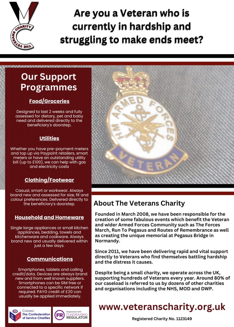 A challenging year and another to come but The Veterans Charity is ...