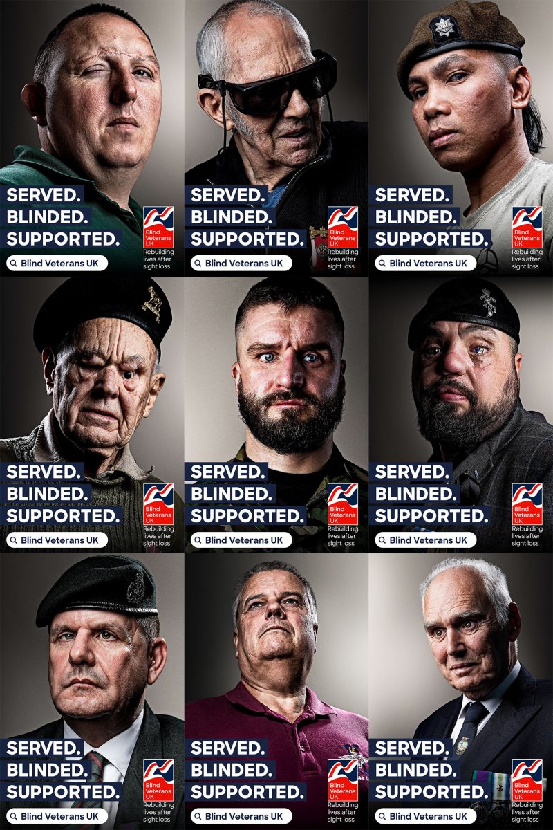 Military charity pays respects to war-blinded veterans with moving ...