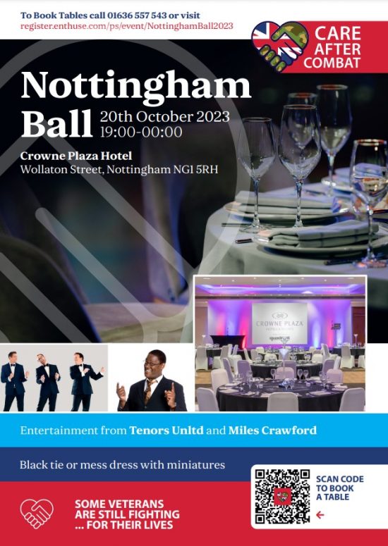 Care after Combat Nottingham Ball 2023 - 20 October - Cobseo