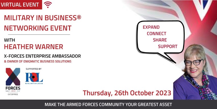 Military in Business Virtual Networking Event with Heather Warner on 26 ...