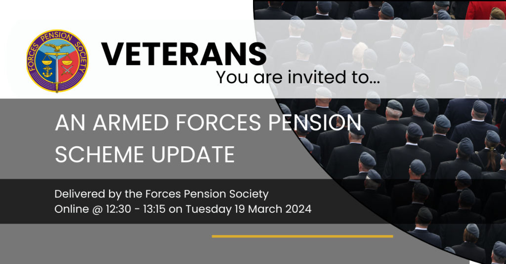 Veterans Armed Forces Pension Scheme Update - Cobseo