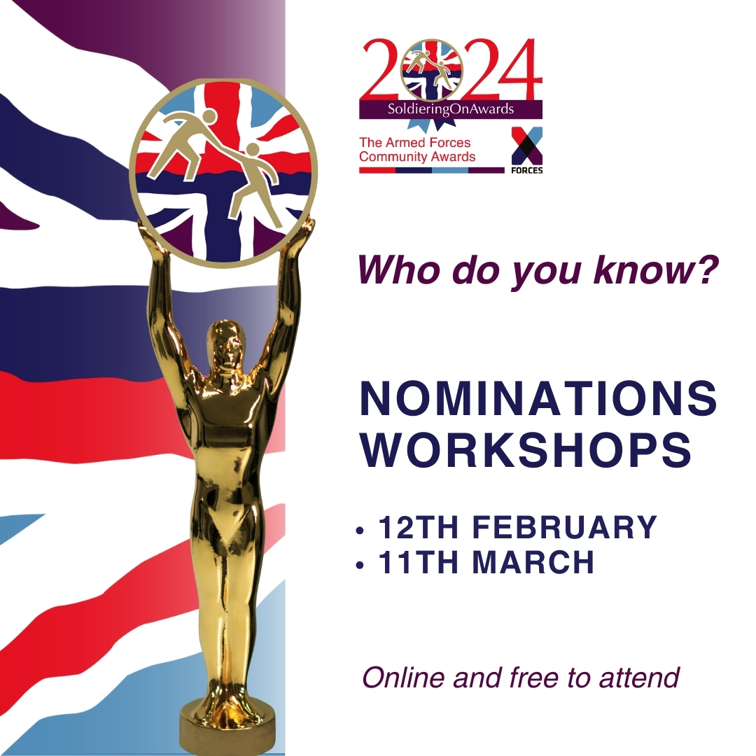 Soldiering On Awards 2024 – Nominations Workshops - Cobseo