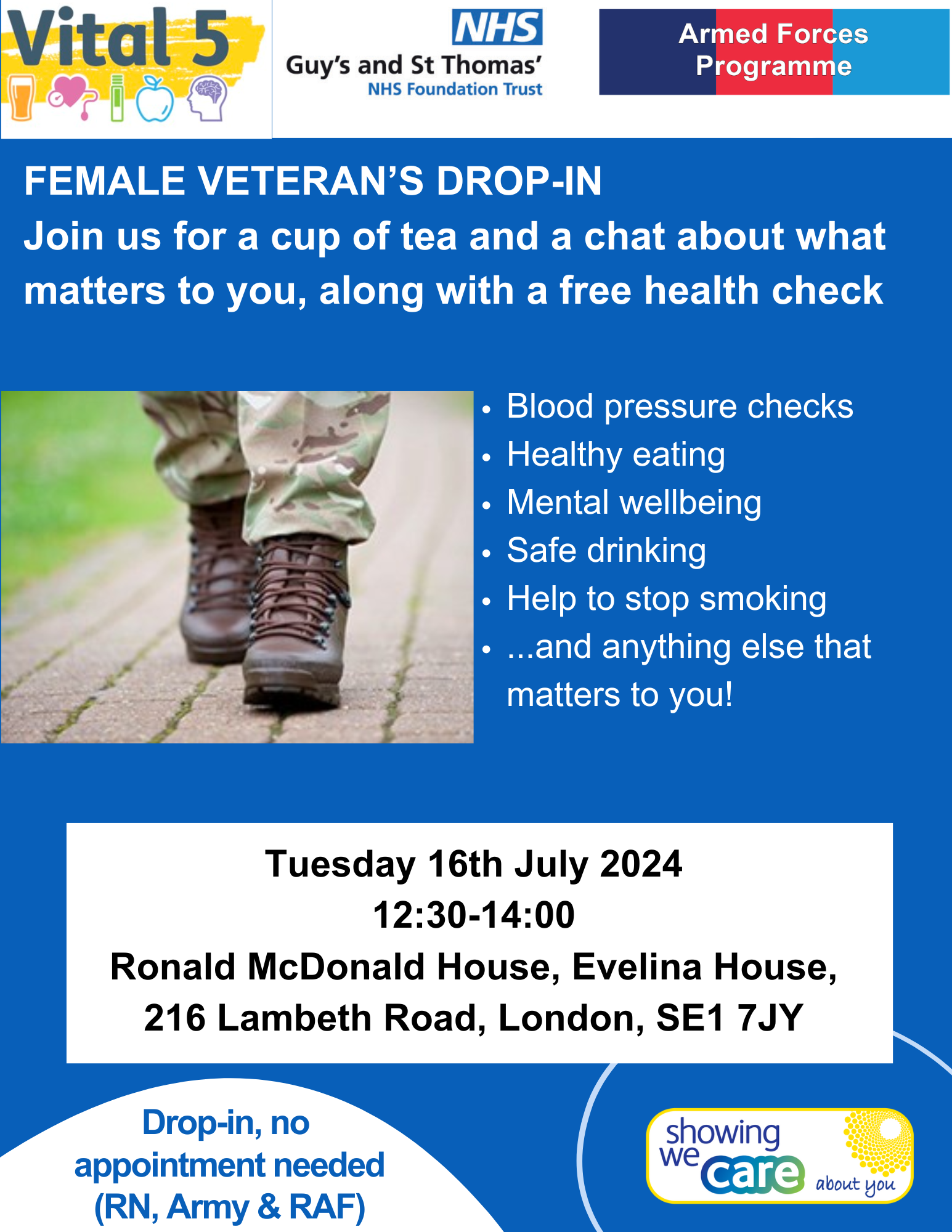 Women Veterans’ Drop-in with Guy’s & St Thomas’ NHS Foundation Trust ...