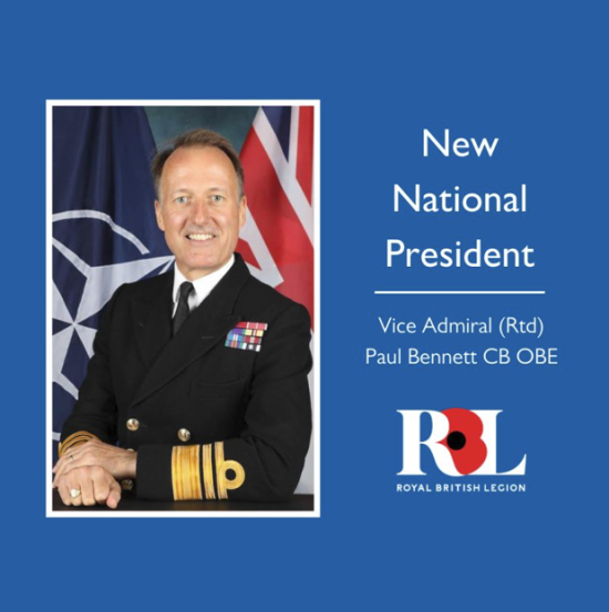 Vice Admiral (Rtd) Paul Bennett CB OBE appointed as Royal British ...