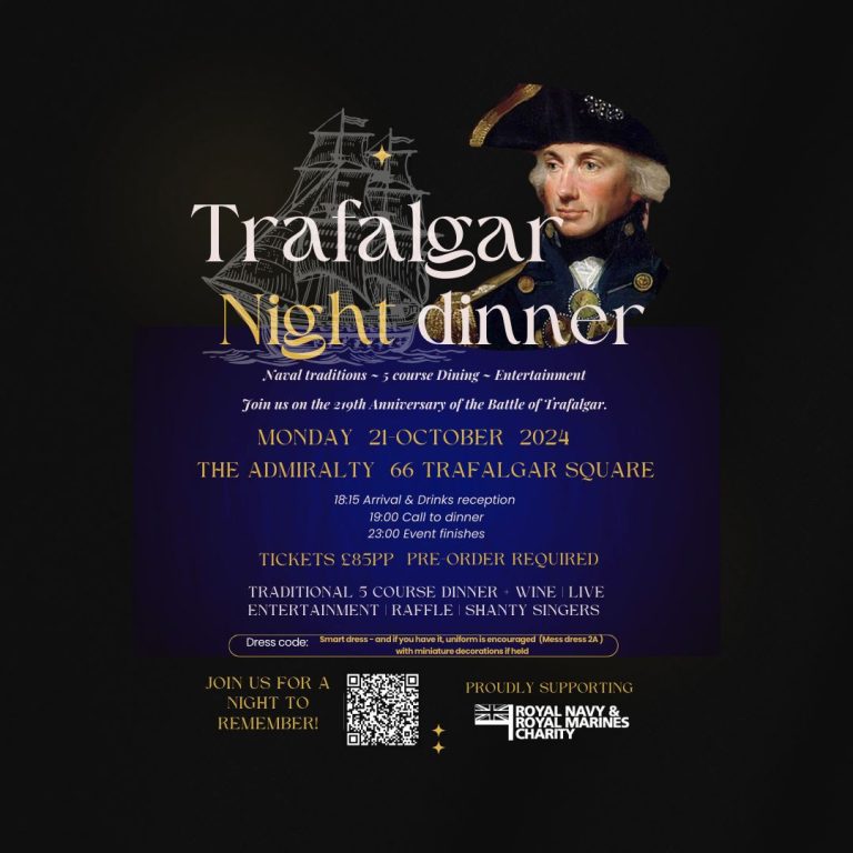 The Admiralty Pub hosts Immersive Trafalgar Night Dinner in support of ...
