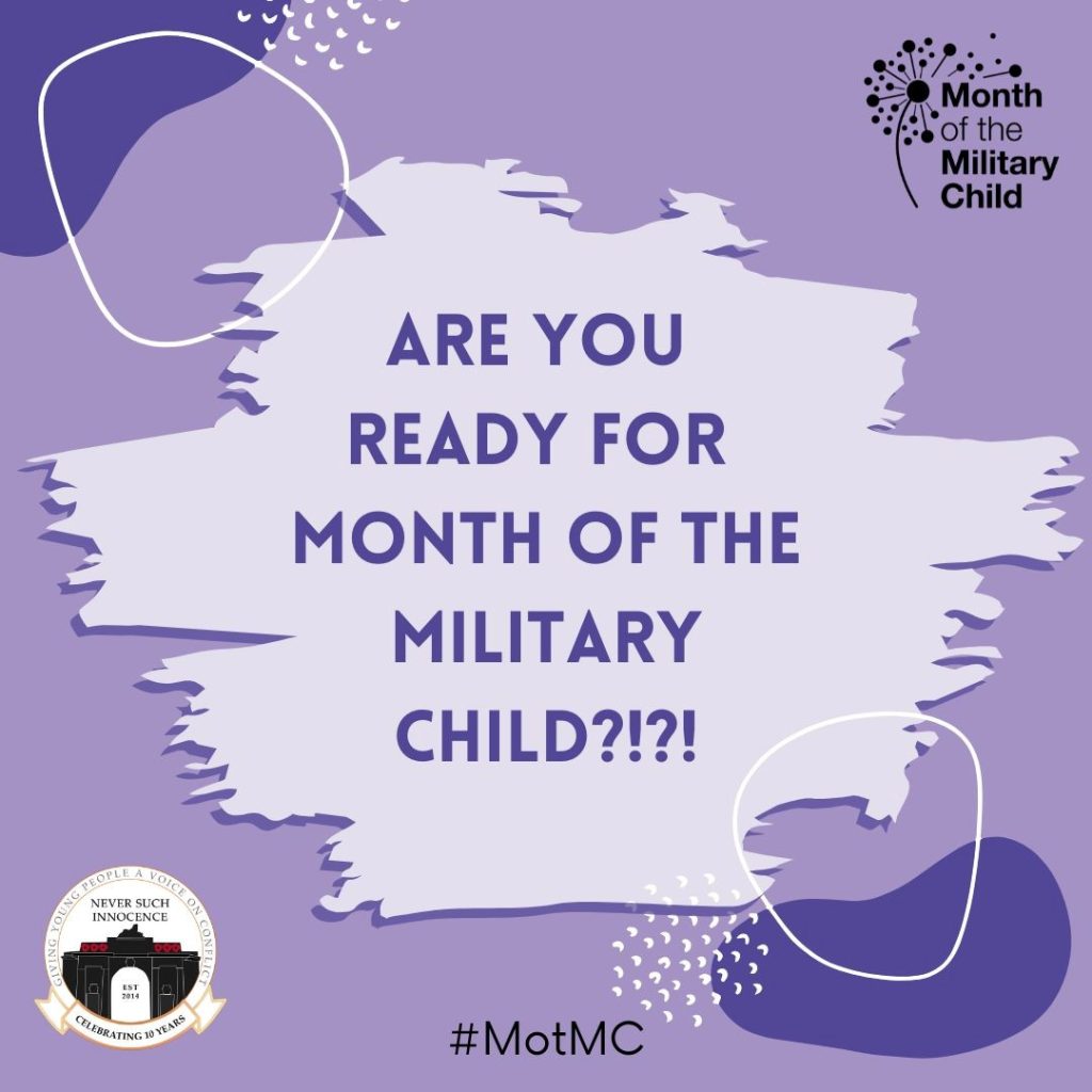 Getting ready for Month of the Military Child in April - Cobseo