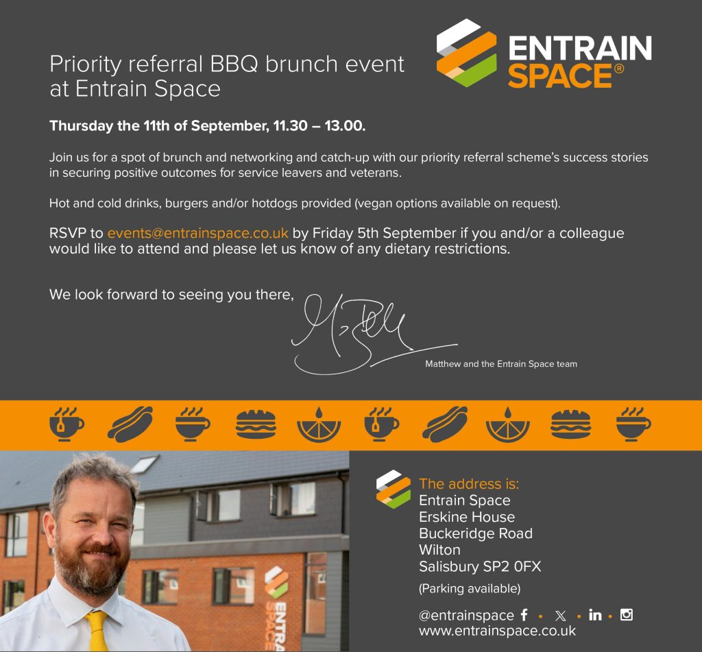 Entrain Space priority referral brunch - Cobseo