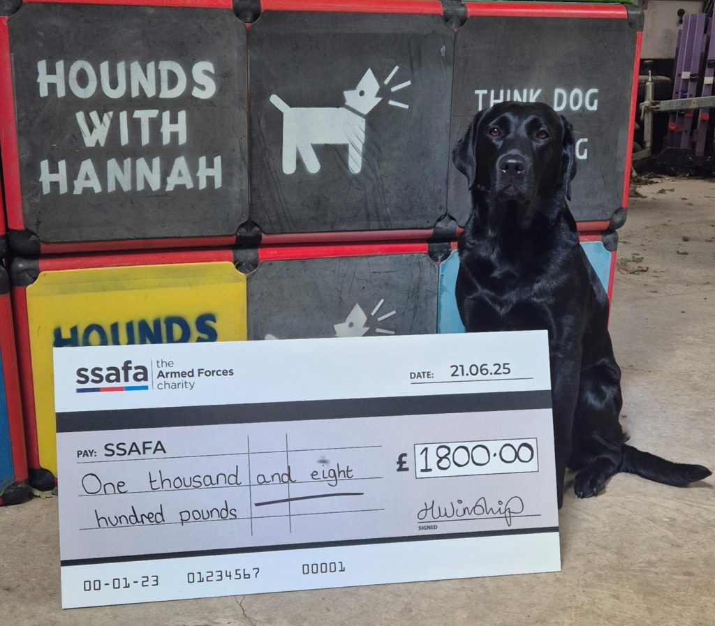 Dogged determination sees Hannah and hounds raise £1,800 for SSAFA - Cobseo