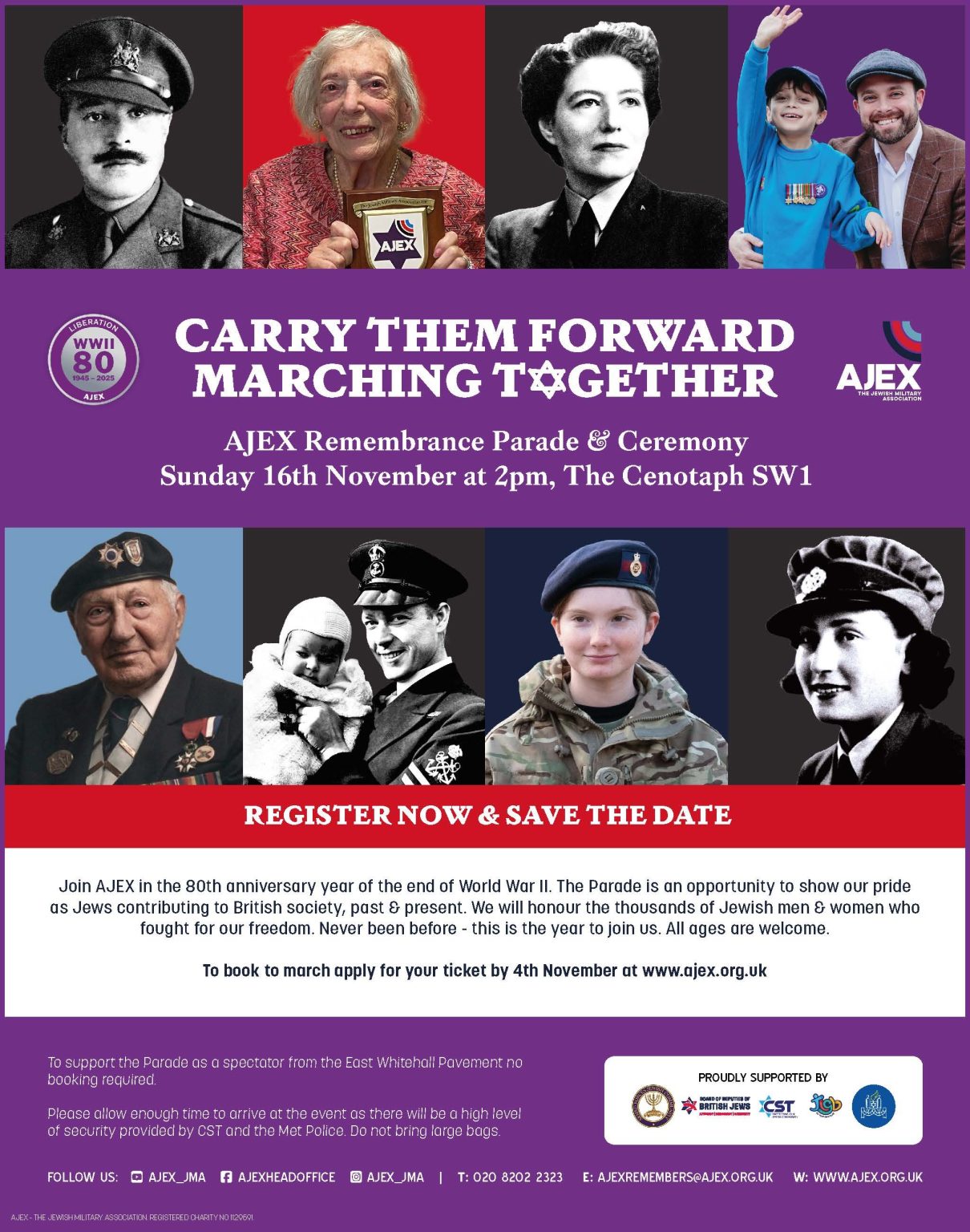 Carry Them Forward - AJEX Parade 2025 - Cobseo
