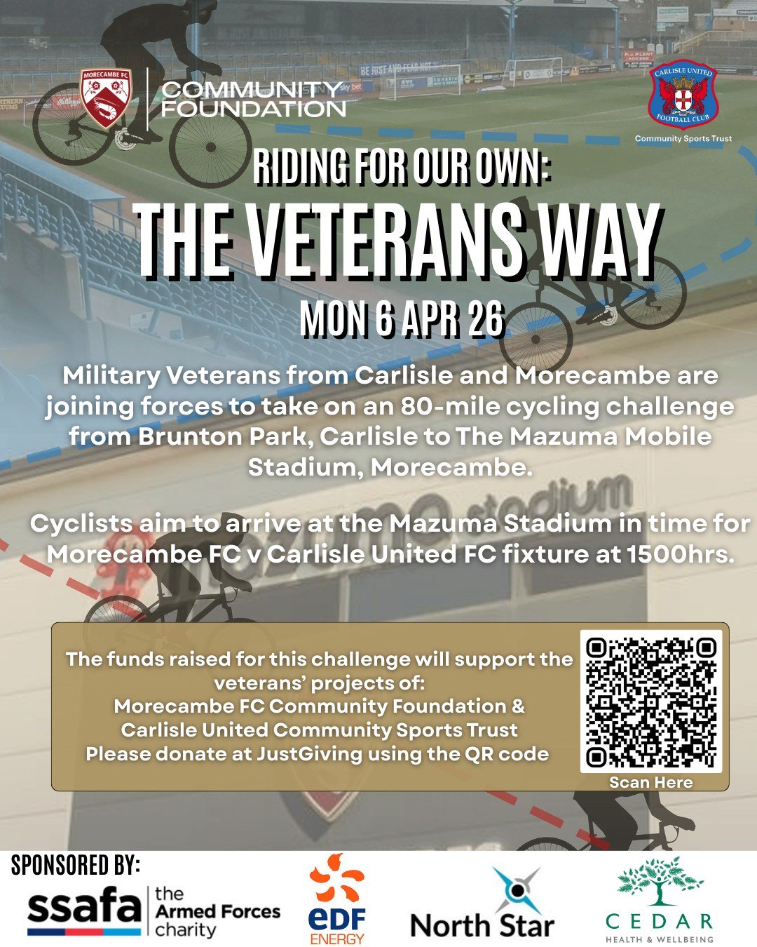Veterans’ cycle ride backed by SSAFA to support Armed Forces community ...